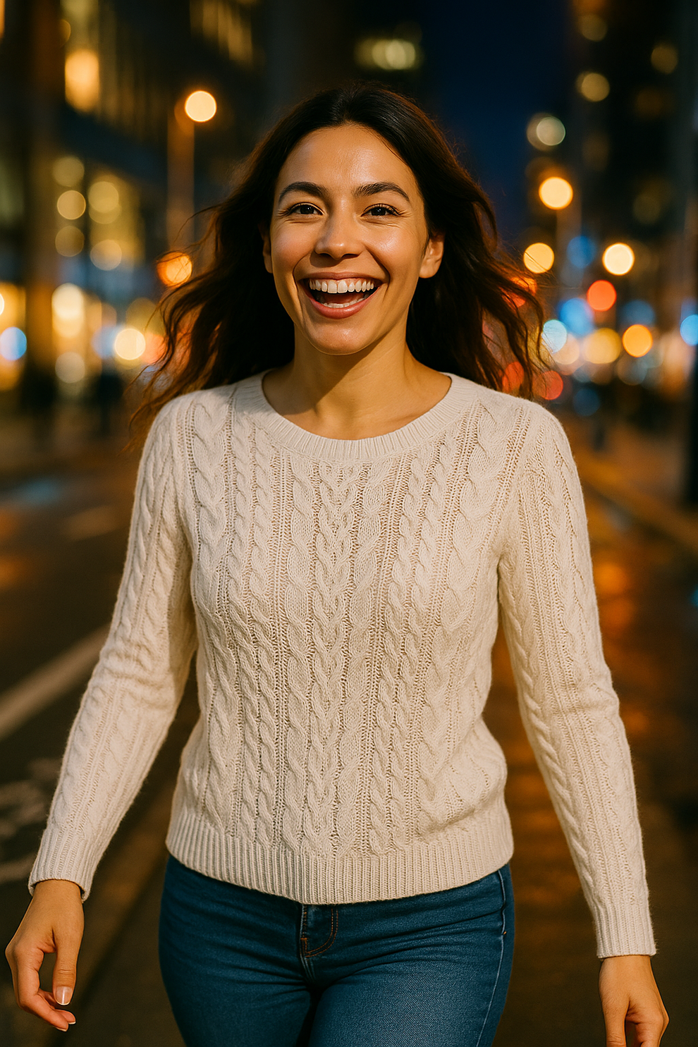 SACO DE LANA DAMA CUELLO REDONDO TEJIDO BORDADO TIPO ENCAJE – ZIZI