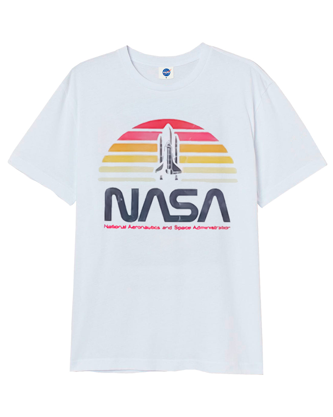 CAMISETA NASA BLANCA COHETE – ZIZI